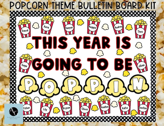 Popcorn Template For Bulletin Board