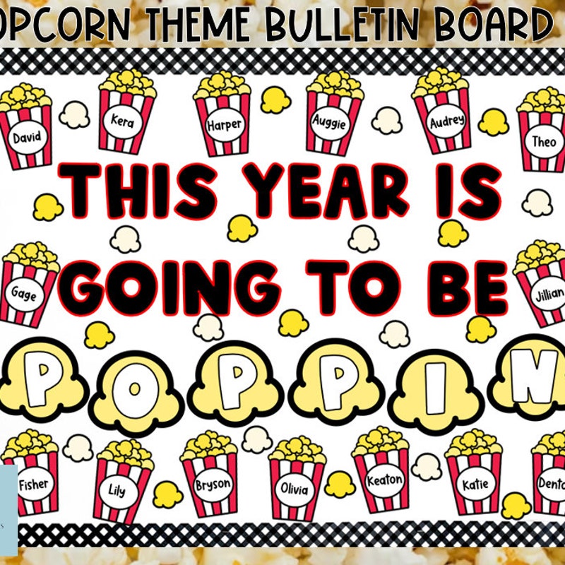 Poppin Into a New Year Bulletin Board - Etsy