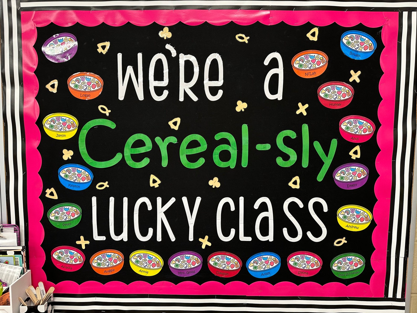 We're A Cereal-sly Lucky Class Bulletin Board Kit- Lucky Charms Cereal ...