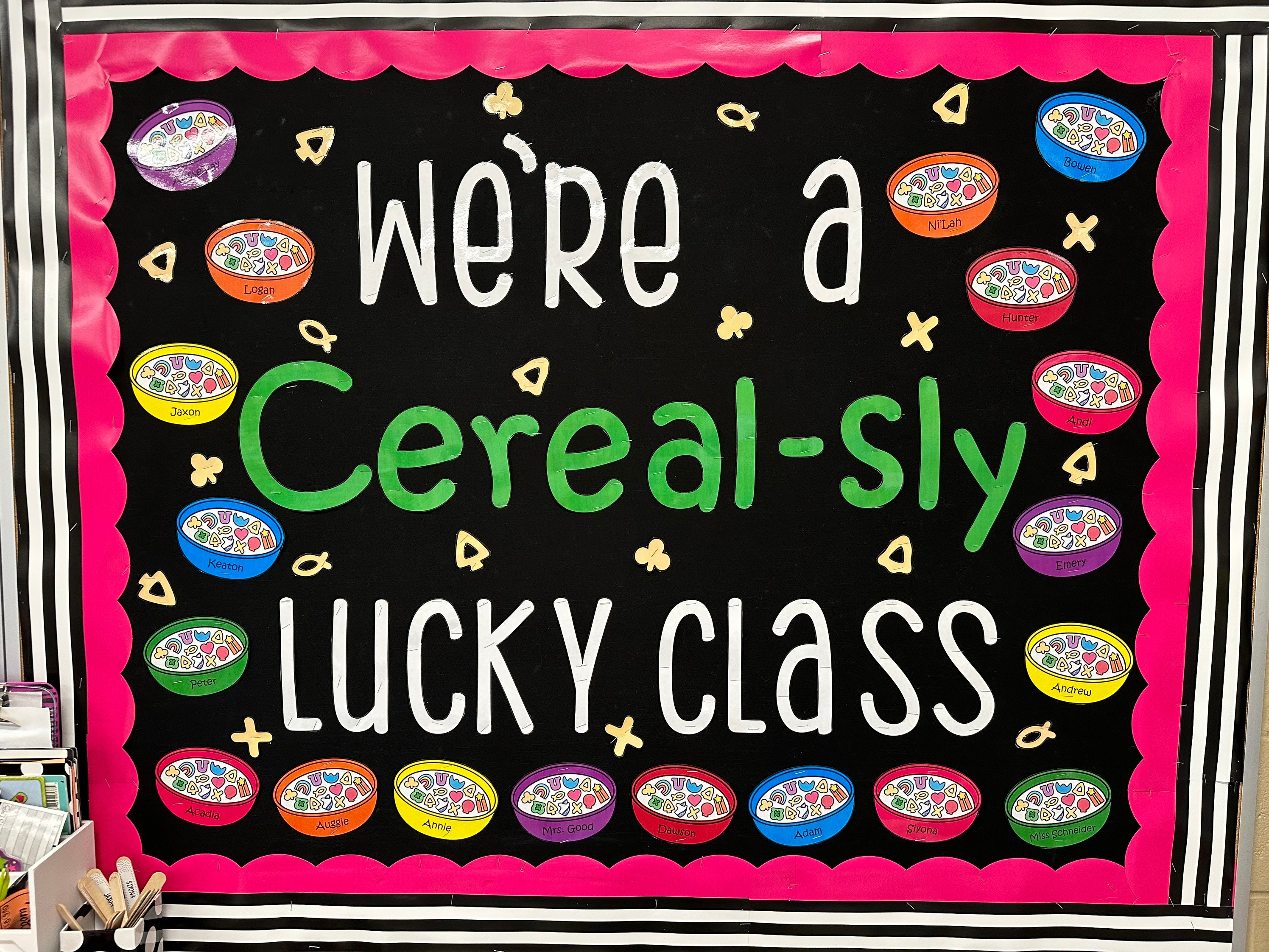 We're A Cereal-sly Lucky Class Bulletin Board Kit- Lucky Charms Cereal ...
