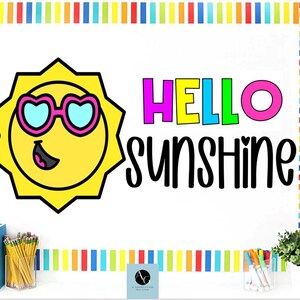 This Year Will Be Sunsational- Back to School Sun Theme Bulletin Board ...