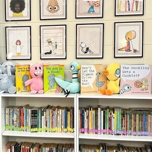 Diverse Children’s Neutral Boho Modern Story Book Character Posters ...