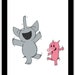 Piggie and Elephant Book Character Posters- Black Frame With White ...