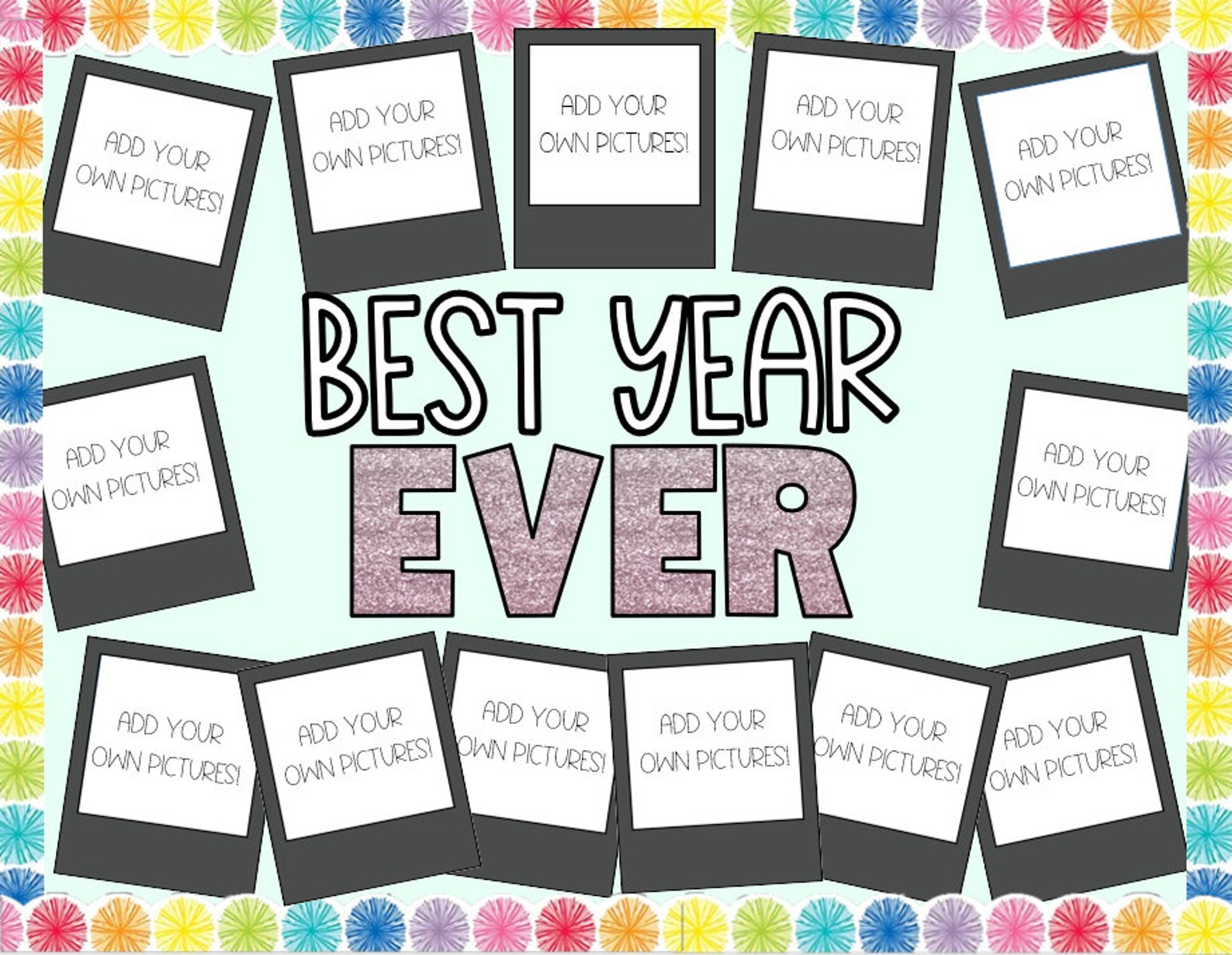 Photo Theme Memories End of the Year Bulletin Board Kit - Etsy