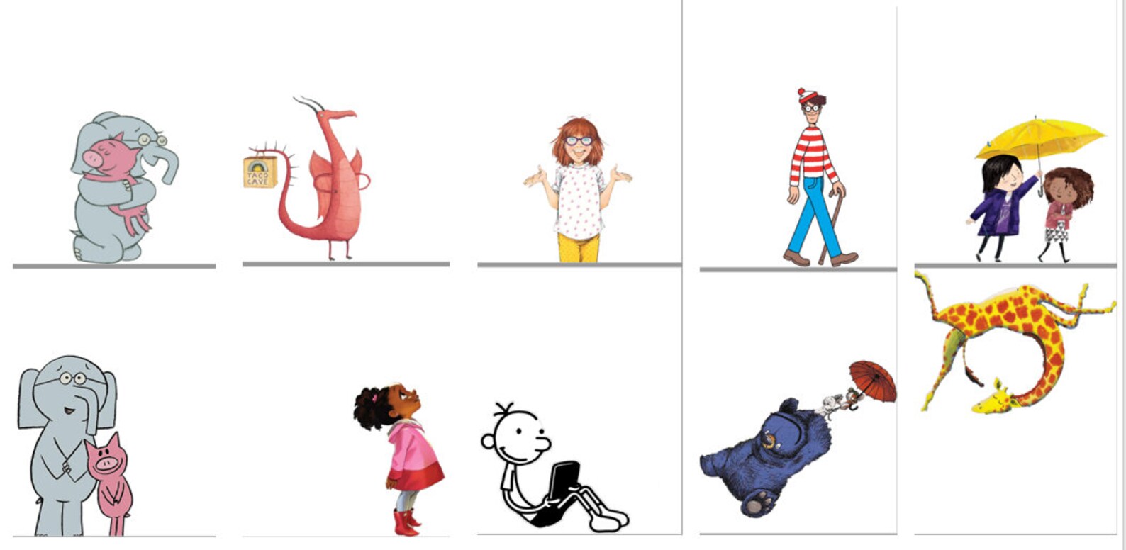 Diverse Book Character Posters Classroom Storybook Characters With a ...