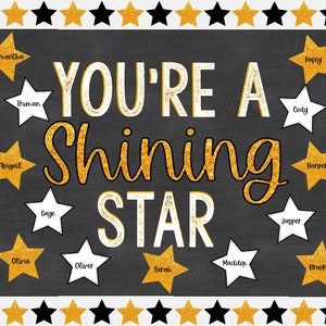Star Theme Bulletin Board and Door Kit- Super Stars/ Dream Big/ Shining ...