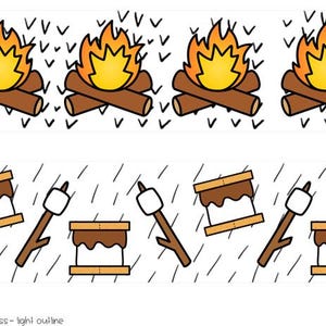 Camping Smores Bulletin Board and Door Kit - Etsy