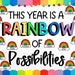 Rainbow of Possibilities Bulletin Board/ Door Kit Rainbow Theme ...