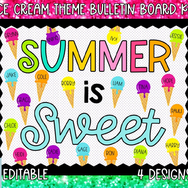 Ice Cream Bulletin Board - Etsy