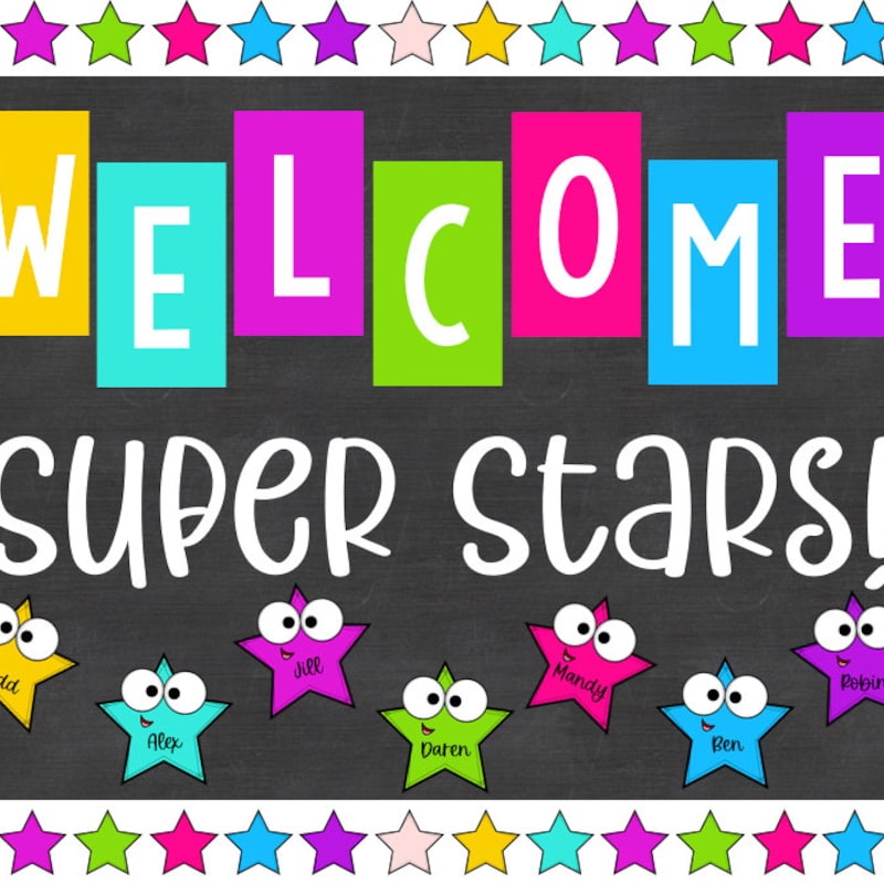 Stars for Classroom - Etsy