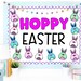 Hoppy Spring Bunny Theme Bulletin Board Kit- Easter Theme Decor - Etsy