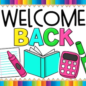 Welcome Back to School Bulletin Board and Door Kit- School Supplies ...