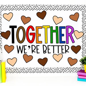 Together We're Better Bulletin Board and Door Kit- Diversity and ...