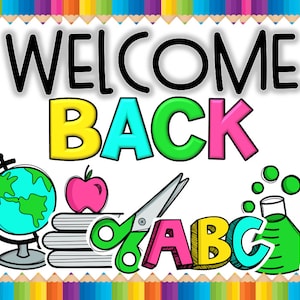 Welcome Back to School Bulletin Board and Door Kit- School Supplies ...