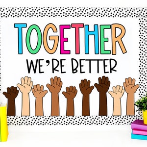 Together We're Better Bulletin Board and Door Kit- Diversity and ...