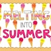 Summer Ice Cream Cone Theme Bulletin Board Kit - Etsy