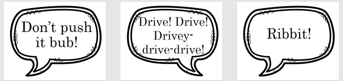 Piggie and Elephant Photo Prop Speech Bubbles - Etsy