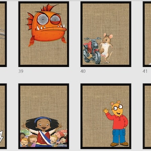 Book Character Posters- Burlap Background- 100+ Posters Included - Etsy