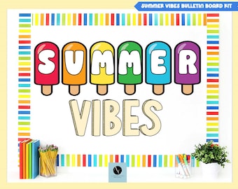 Popsicle Theme Bulletin Board and Door Kit Anything is Popsicle With ...