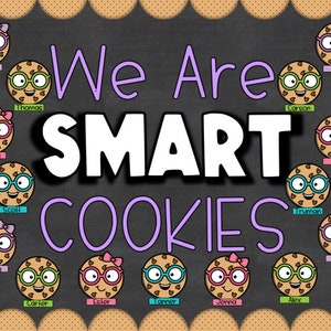 We Are Smart Cookies Bulletin Board and Door Kit- Cookie Theme ...