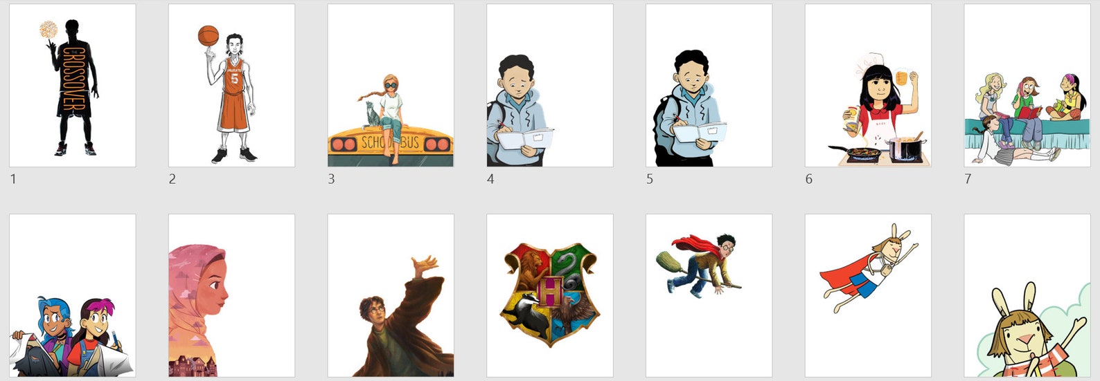 Diverse Book Character Posters for Older Elementary/ Jr. High and ...