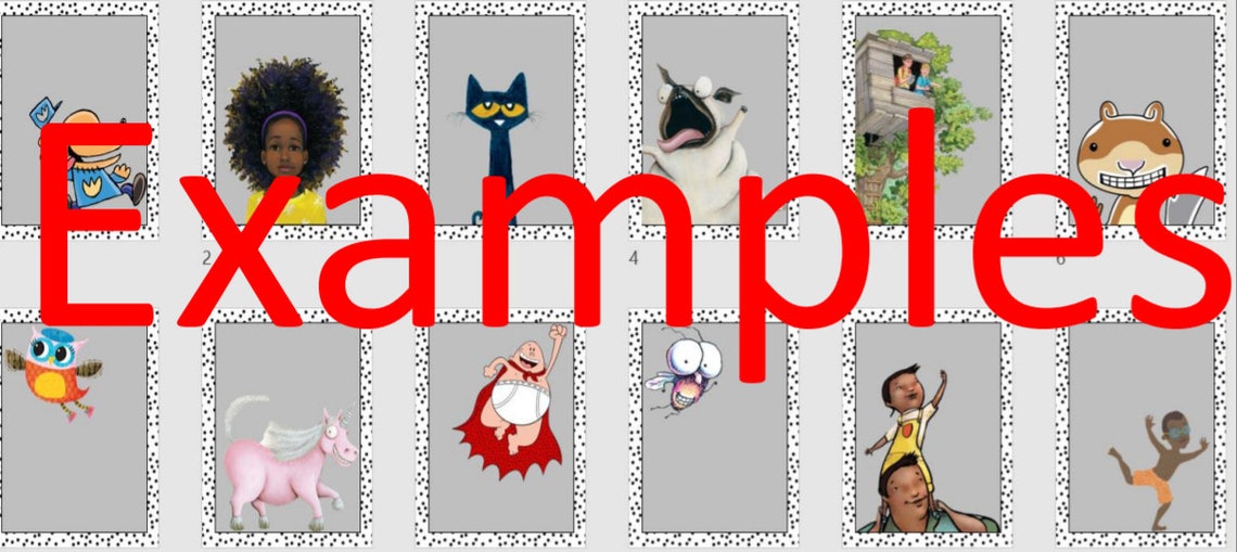 Boho Modern Theme Diverse Childrens Book Character Posters - Etsy