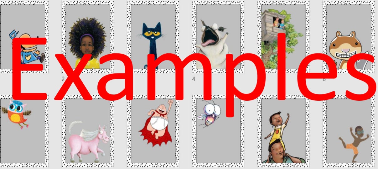 Boho Modern Theme Diverse Childrens Book Character Posters - Etsy