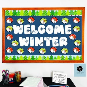Welcome Winter Snowman Theme Bulletin Board Kit- Let It Snow Decor - Etsy