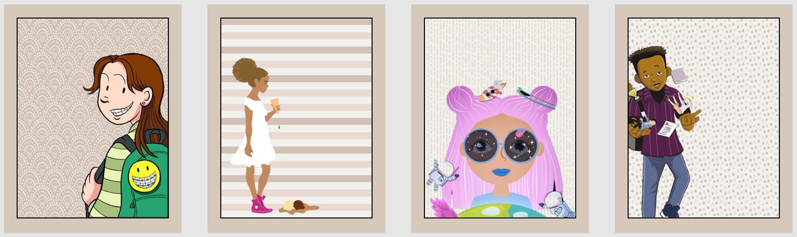 Diverse Book Character Posters for Older Elementary/ Jr. High - Etsy