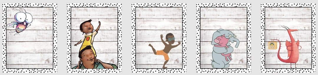 Diverse Children’s Book Character Posters - Storybook Characters With a ...