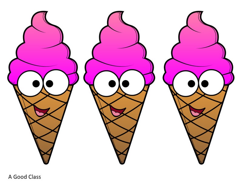 Sweet Summer Ice Cream Bulletin Board Kit- Ready for a Sweet Summer - Etsy