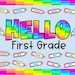 Hello Theme Back to School Bulletin Board and Door Kit With Pencils Pre ...
