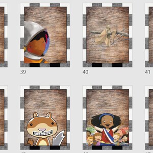 Book Character Posters- Rustic Wood Camping Black and White Plaid ...