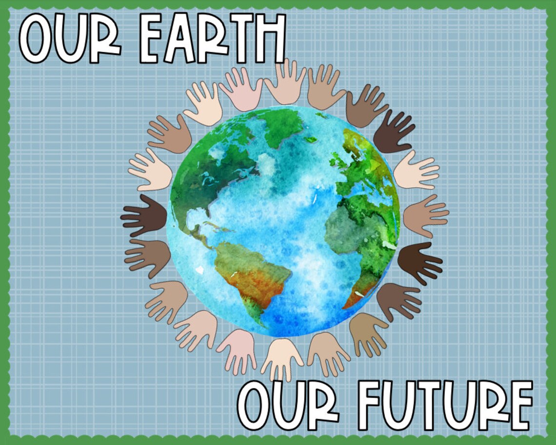 Earth Day Bulletin Board Kit Earth Theme Bulletin Board | Etsy