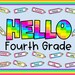 Hello Theme Back to School Bulletin Board and Door Kit With Pencils Pre ...