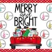 Merry and Bright Theme Holiday Bulletin Board and (Download Now) - Etsy