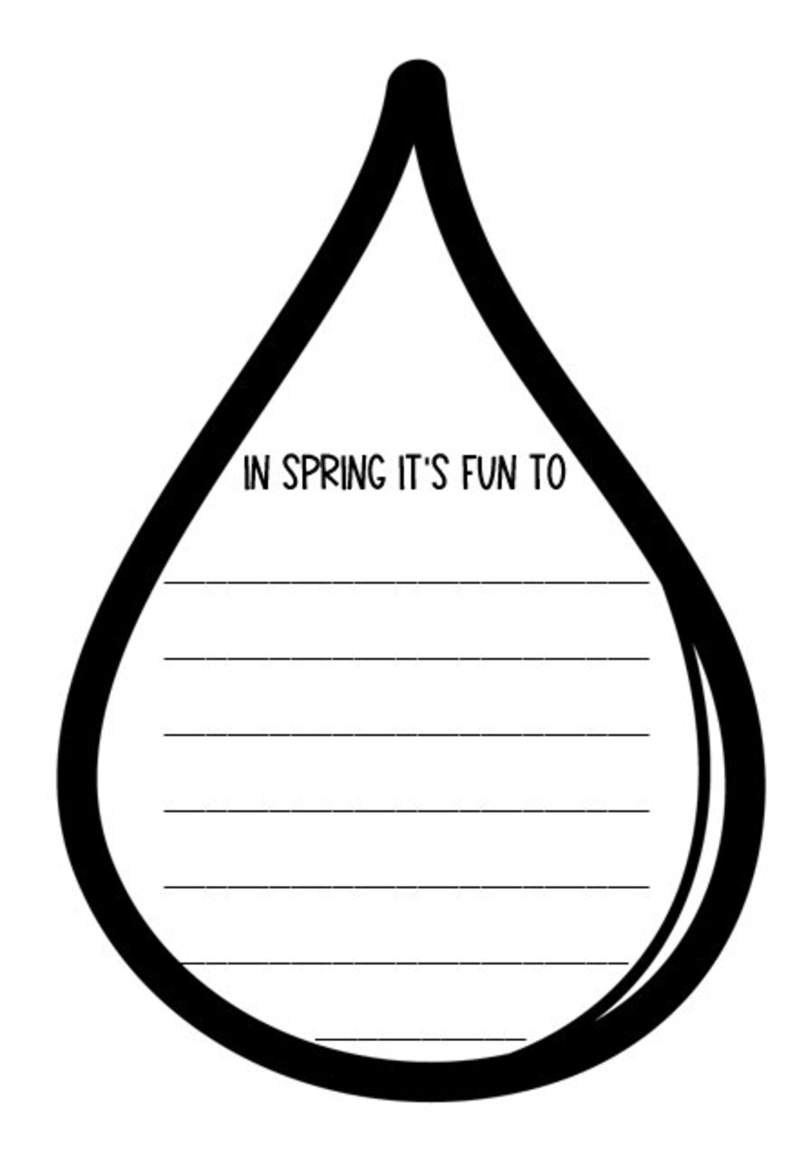 Fun is Raining Down- Spring and April Rain Theme Bulletin Board and ...