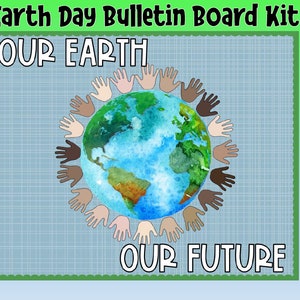 Earth Day Bulletin Board Kit- Earth Theme Bulletin Board - Etsy