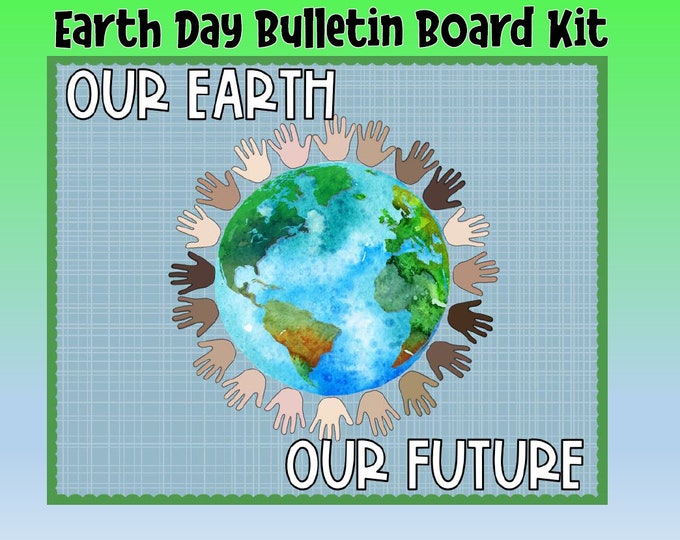 Earth Day Bulletin Board Kit- Earth Theme Bulletin Board - Etsy