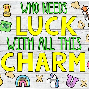 March Lucky Charms Bulletin Board Kit- St. Patrick's Day Bulletin Board ...