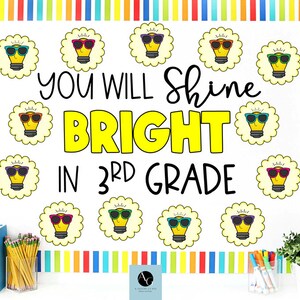 Shine Bright Light Bulb Theme Bulletin Board Kit- Back to School the ...