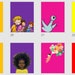 Diverse Children’s Story Book Character Posters With a Primary Color ...