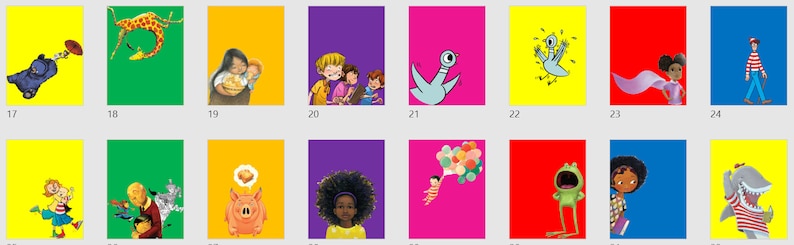Diverse Childrens Story Book Character Posters With a Primary - Etsy