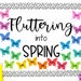 Spring Bulletin Board Kit With Butterflies - Etsy