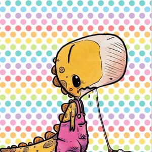 Children’s Book Character Posters- Bright Colorful Polka Dot Background ...