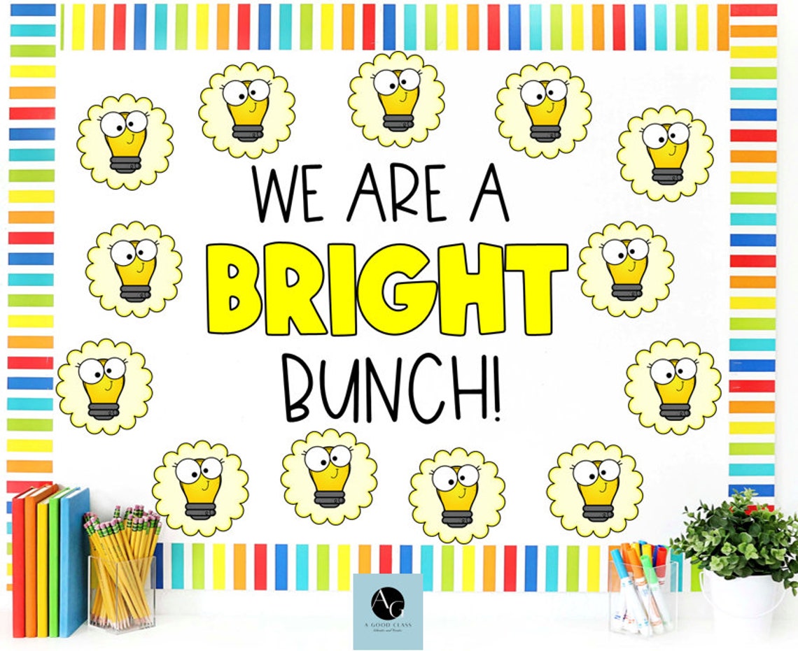 Shine Bright Light Bulb Theme Bulletin Board Kit- Back to School the ...
