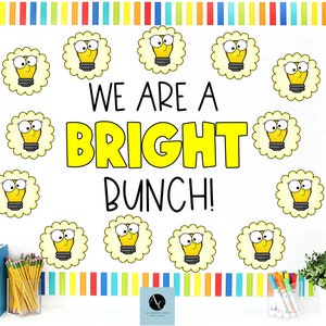 Shine Bright Light Bulb Theme Bulletin Board Kit- Back to School the ...