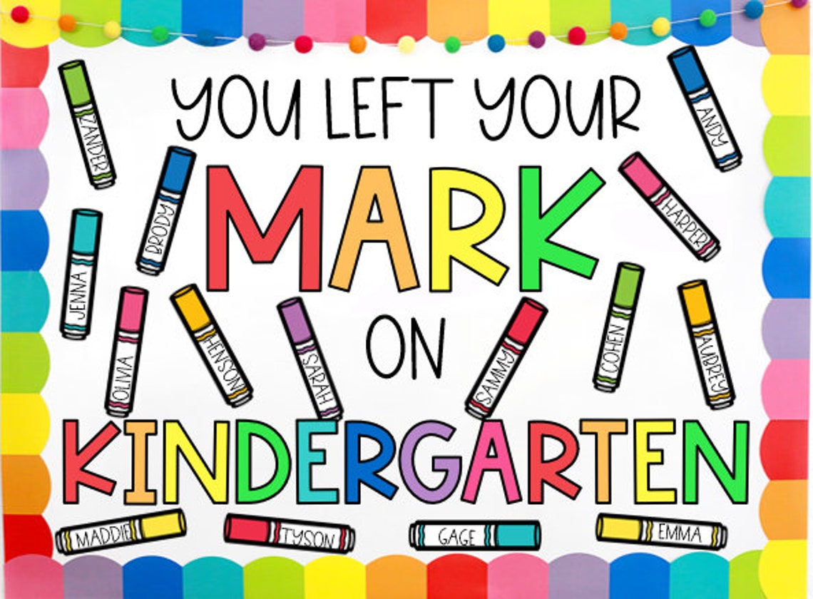 Marker Theme End of the School Year Bulletin Board Kit - Etsy