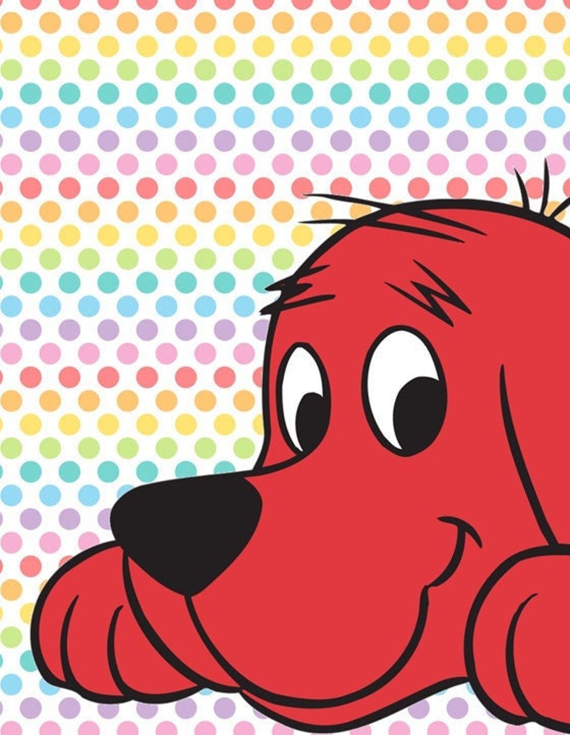 Children’s Book Character Posters- Bright Colorful Polka Dot Background ...