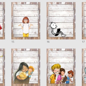 Farmhouse Shiplap Book Character Posters- 100+ Options Included ...